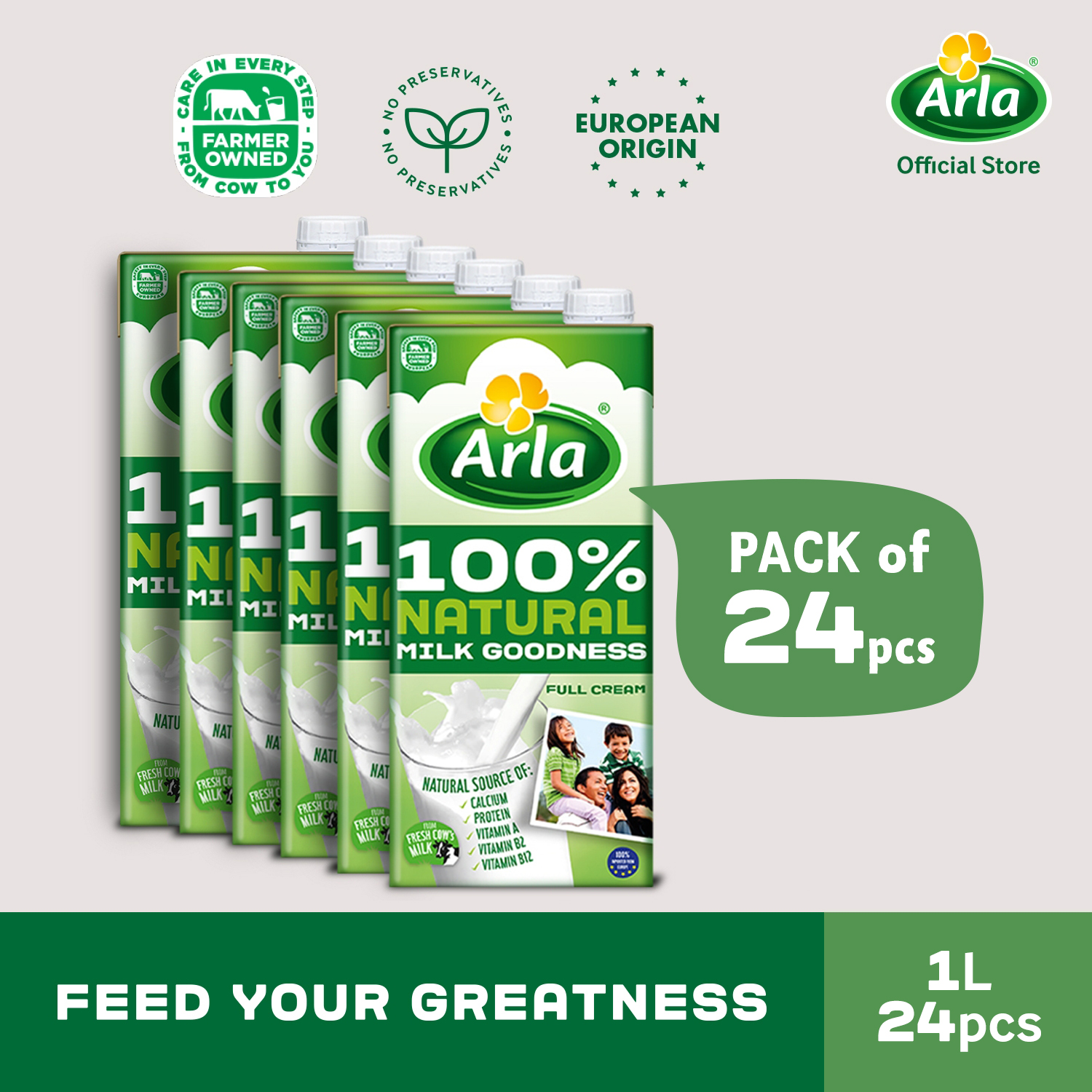 Arla Full Cream Milk 1L 24-Pack | Lazada PH