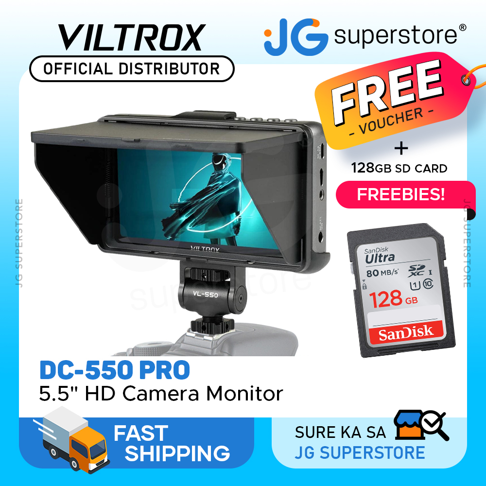 Viltrox DC-550 PRO / Lite 5.5" Full HD Touchscreen LCD Display Camera Monitor with 1200 Nits ...