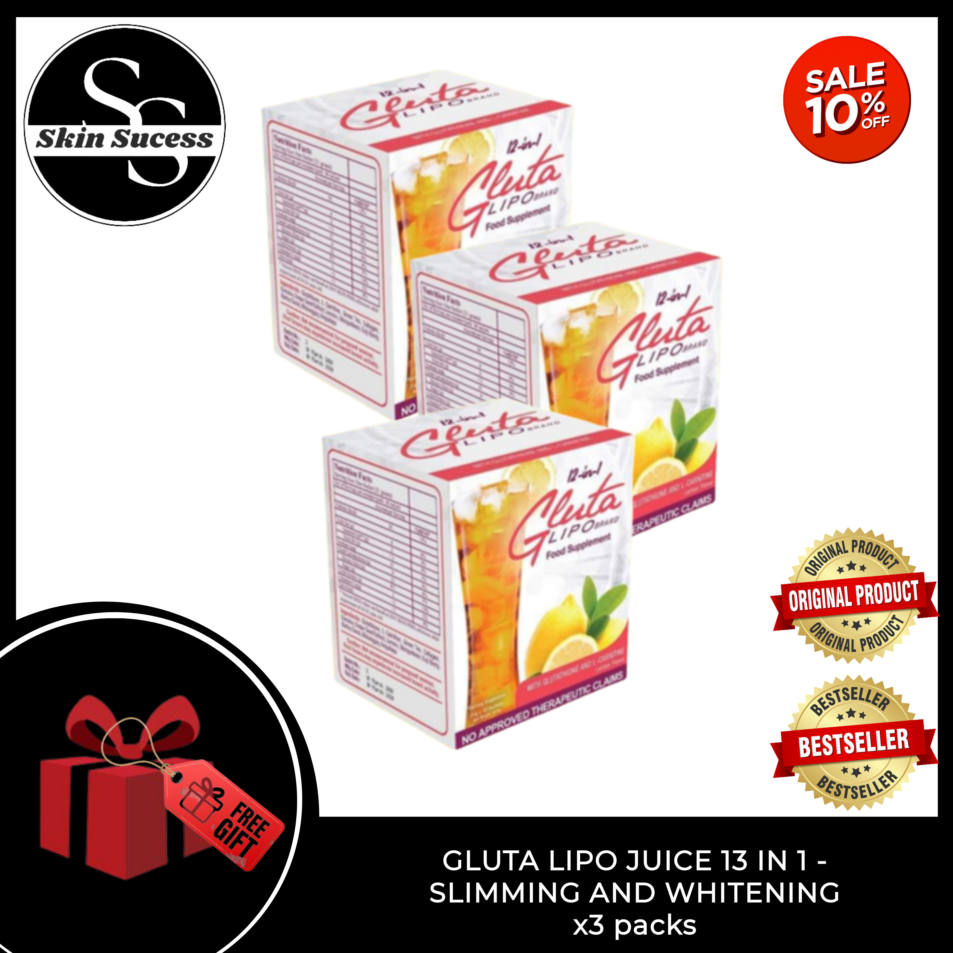 SKIN SUCCESS AUTHENTIC GLUTA LIPO JUICE 13 IN 1 - SLIMMING AND ...