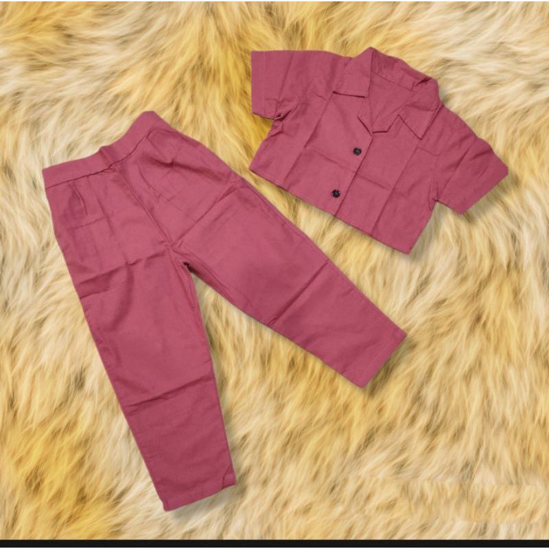 terno trouser coordinates for girls 3 to 14 years old | Lazada PH