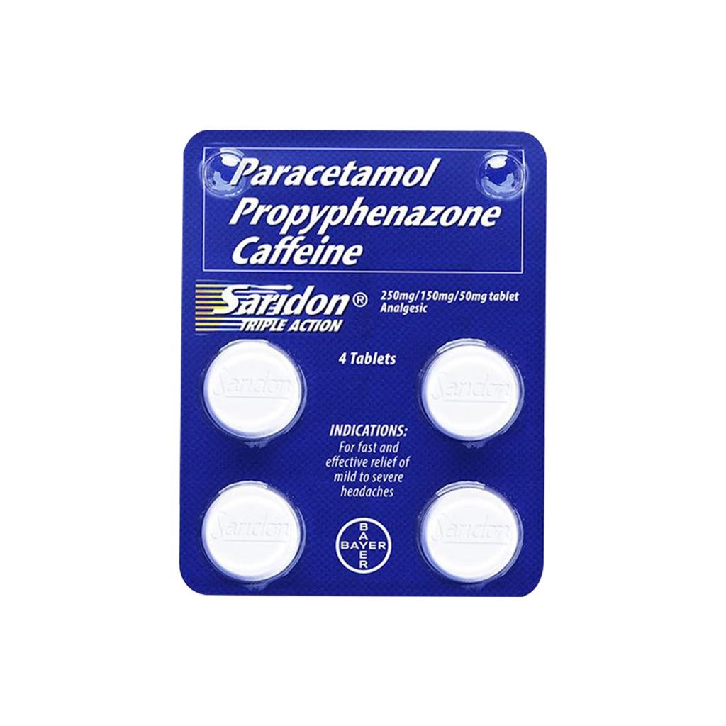 Saridon Triple Action Paracetamol + Propyphenazone + Caffeine 250mg ...