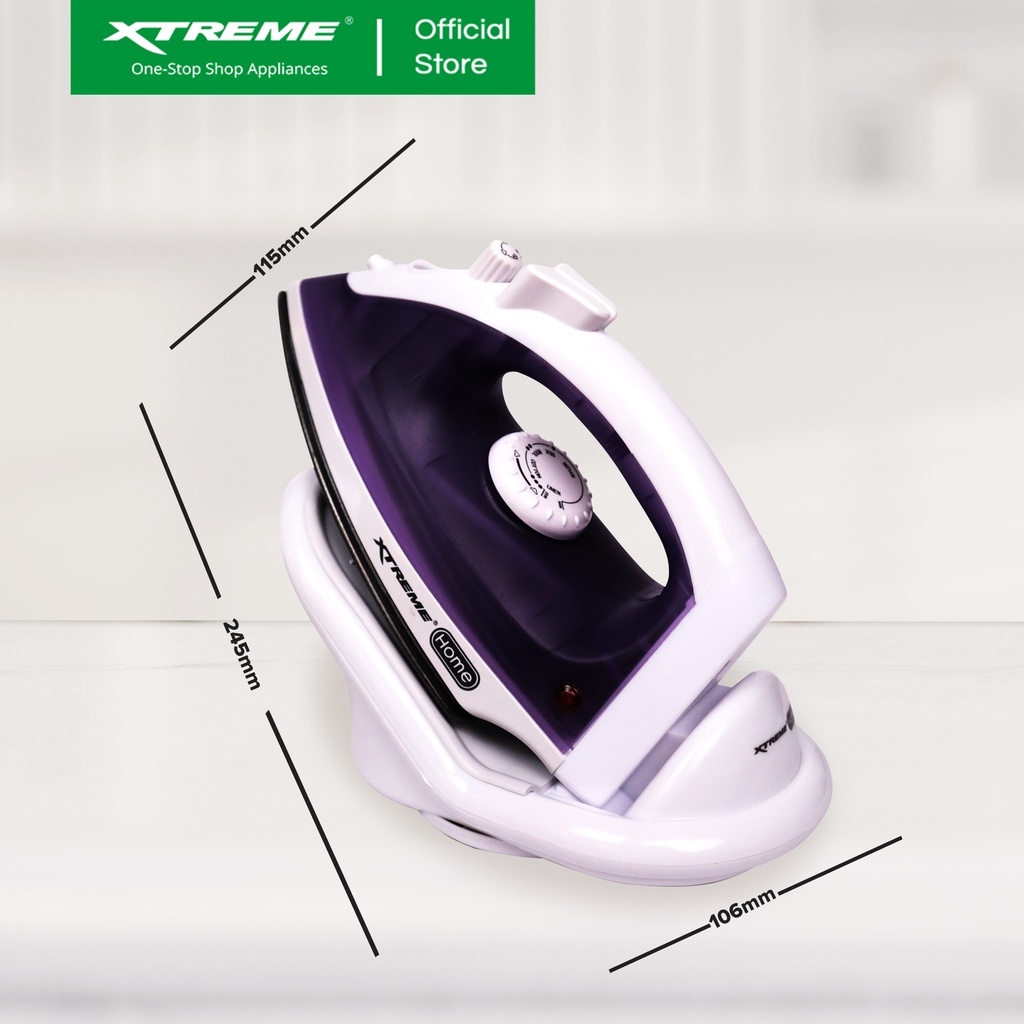 XTREME HOME Cordless Steam Iron with Spray Ceramic Soleplate Indicator ...