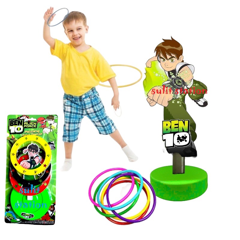 BEN10 BEN 10 CHARACTER PITCHING SHOOT TOSS RING STAND standee FUN ...