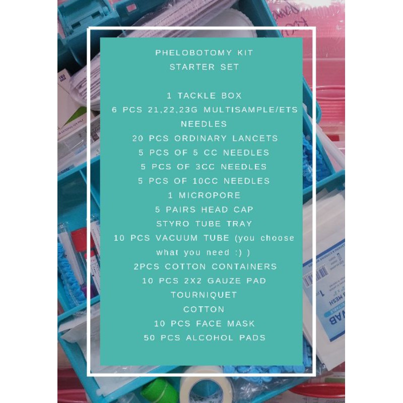 STARTER - COMPLETE - COMPLETE PRACTICAL- ELITE MEDTECH KIT PHLEBOTOMY ...