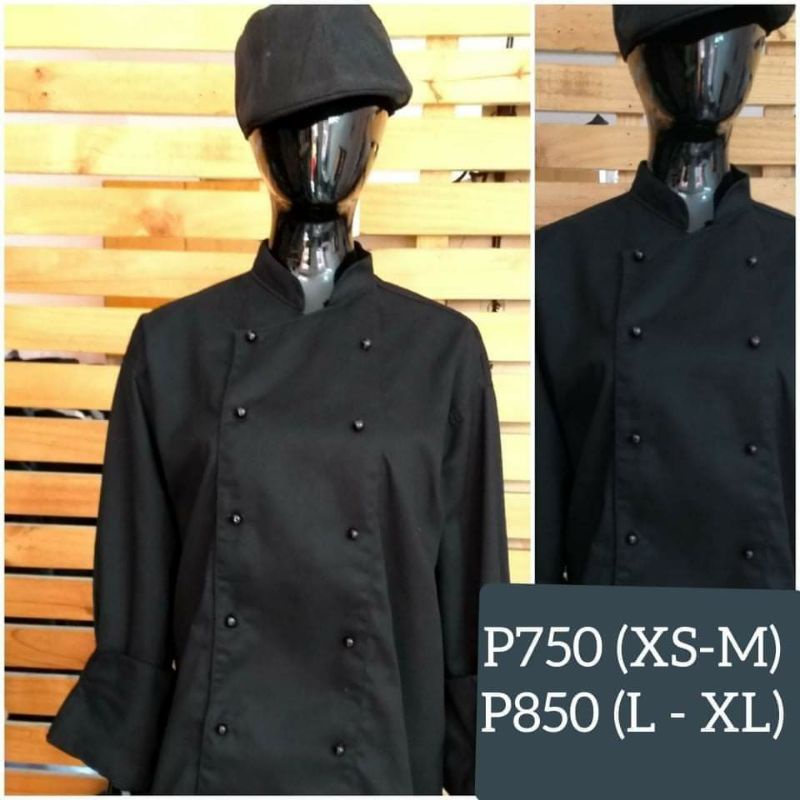 Tough Chef Jacket Black White in color (American Size) | Lazada PH