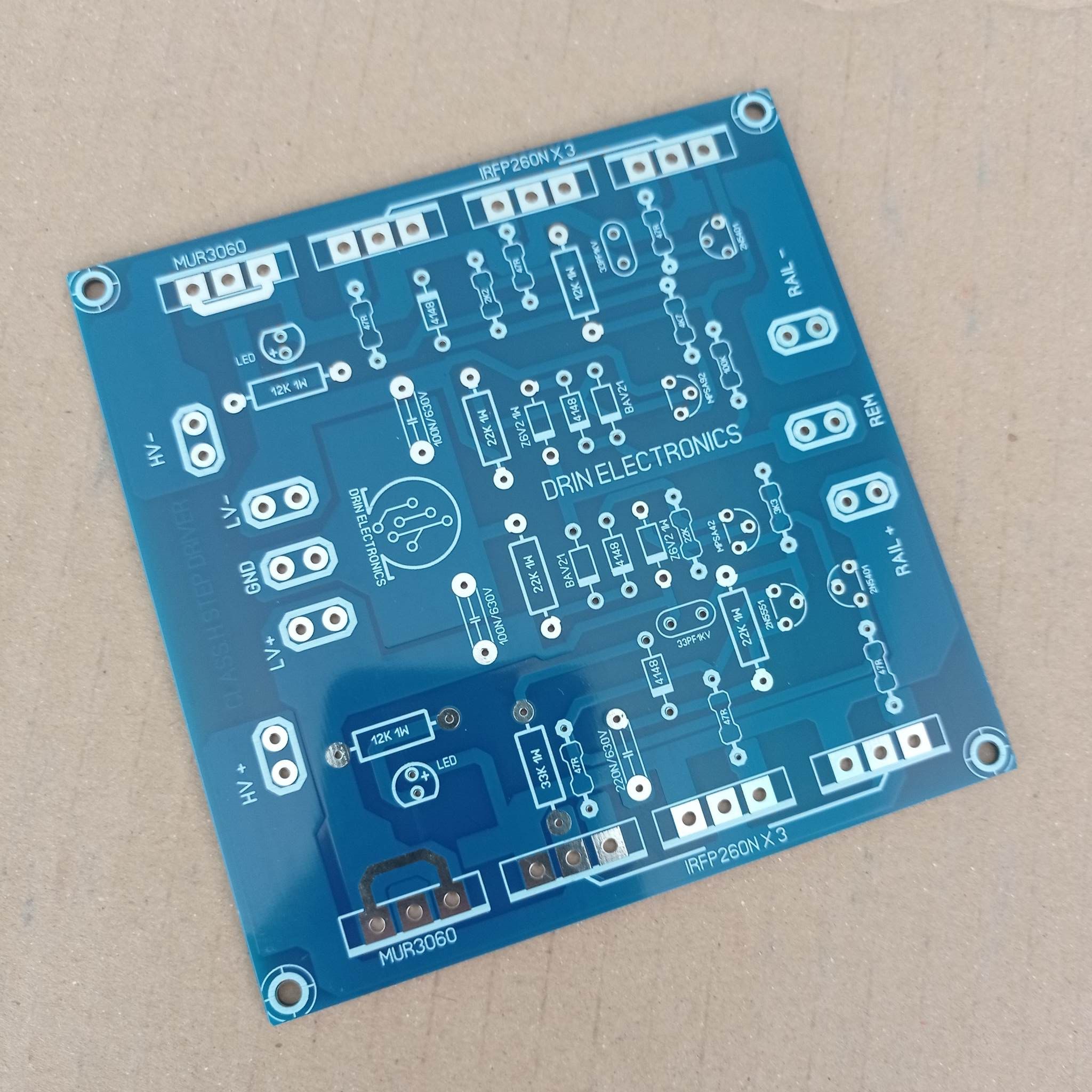 1 PAIR MOSFET 3RU SIZE CLASS-H STEP DRIVER PCB KIT 120-60-0-60-120VAC ...