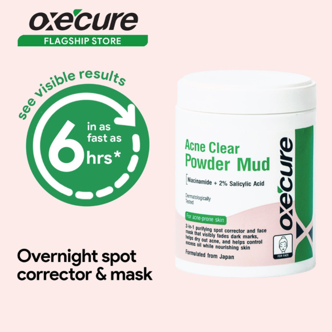 OXECURE Acne Clear Powder Mud 50g | Lazada PH