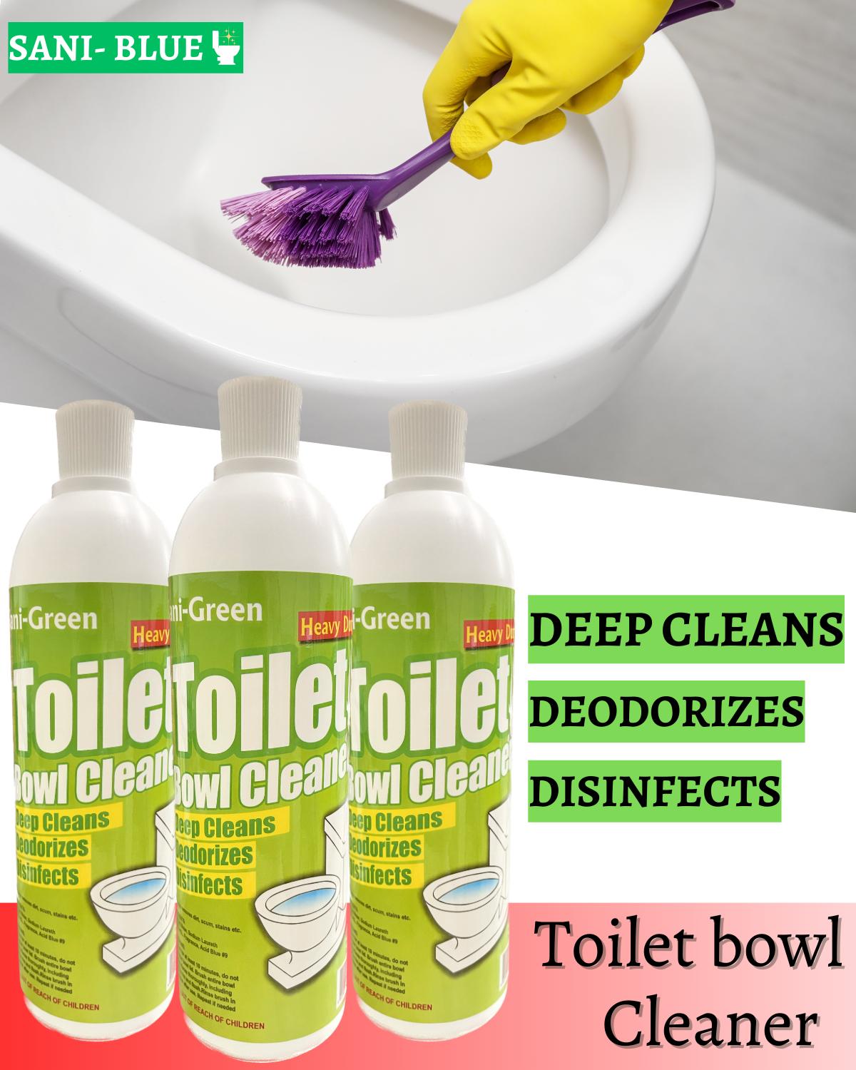 SANI-GREEN TOILET BOWL CLEANER | Lazada PH