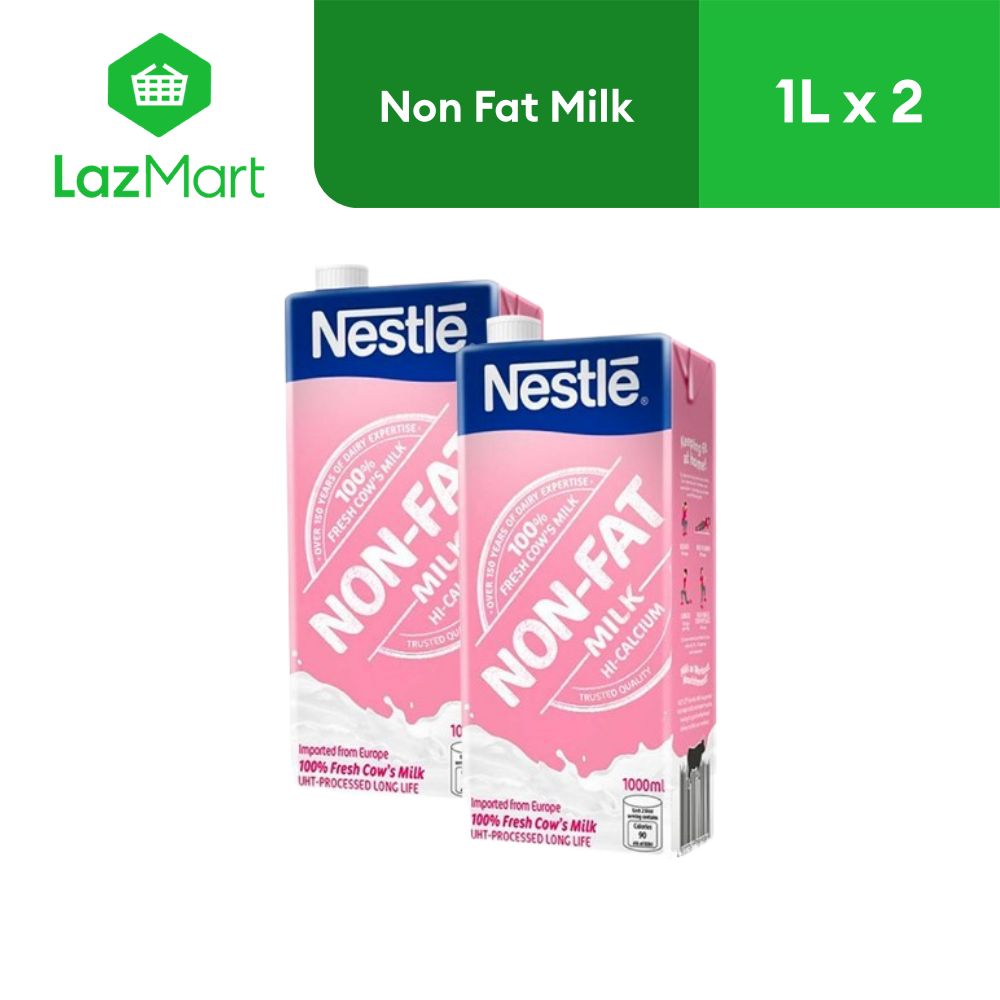 NESTLÉ Non Fat UHT Milk 1L - Pack of 2 | Lazada PH