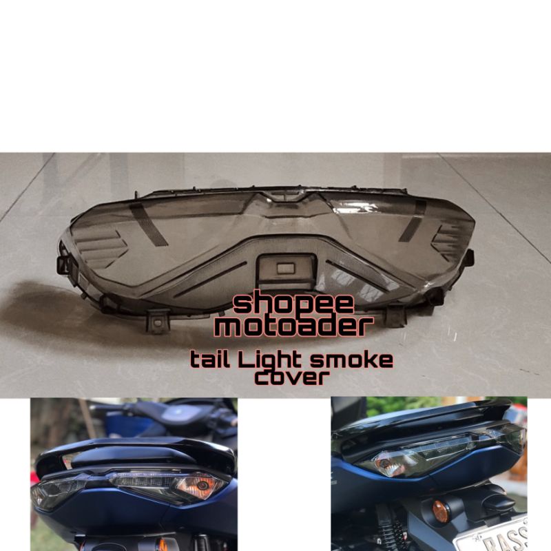 🇮🇩Nmax v2 Tail Light cover smoke Nmax 2020 2021 tail light lens smoke ...