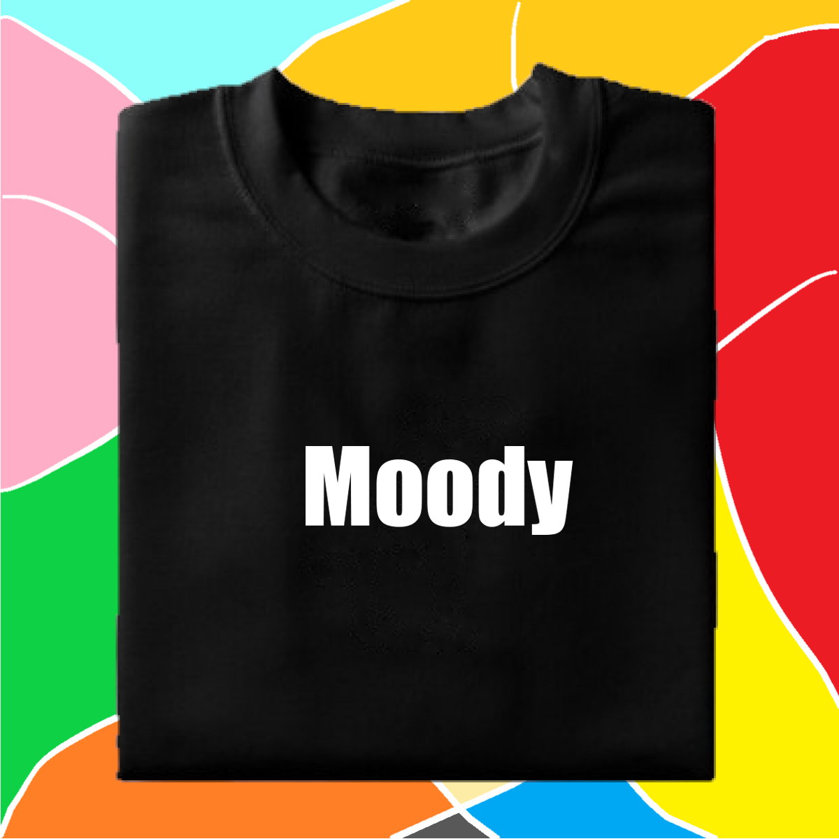 ##New T-Shirt Moody Word Design Unisex## | Lazada PH