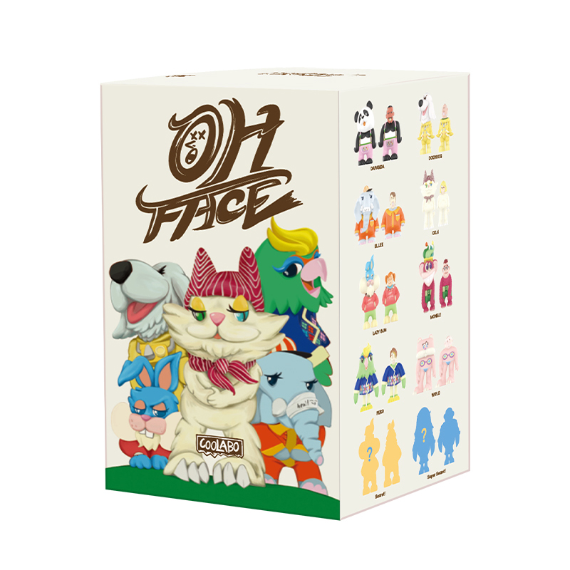 POP MART CoolrainLABO Oh Series Blind Doll Binary Action Toys Figure ...