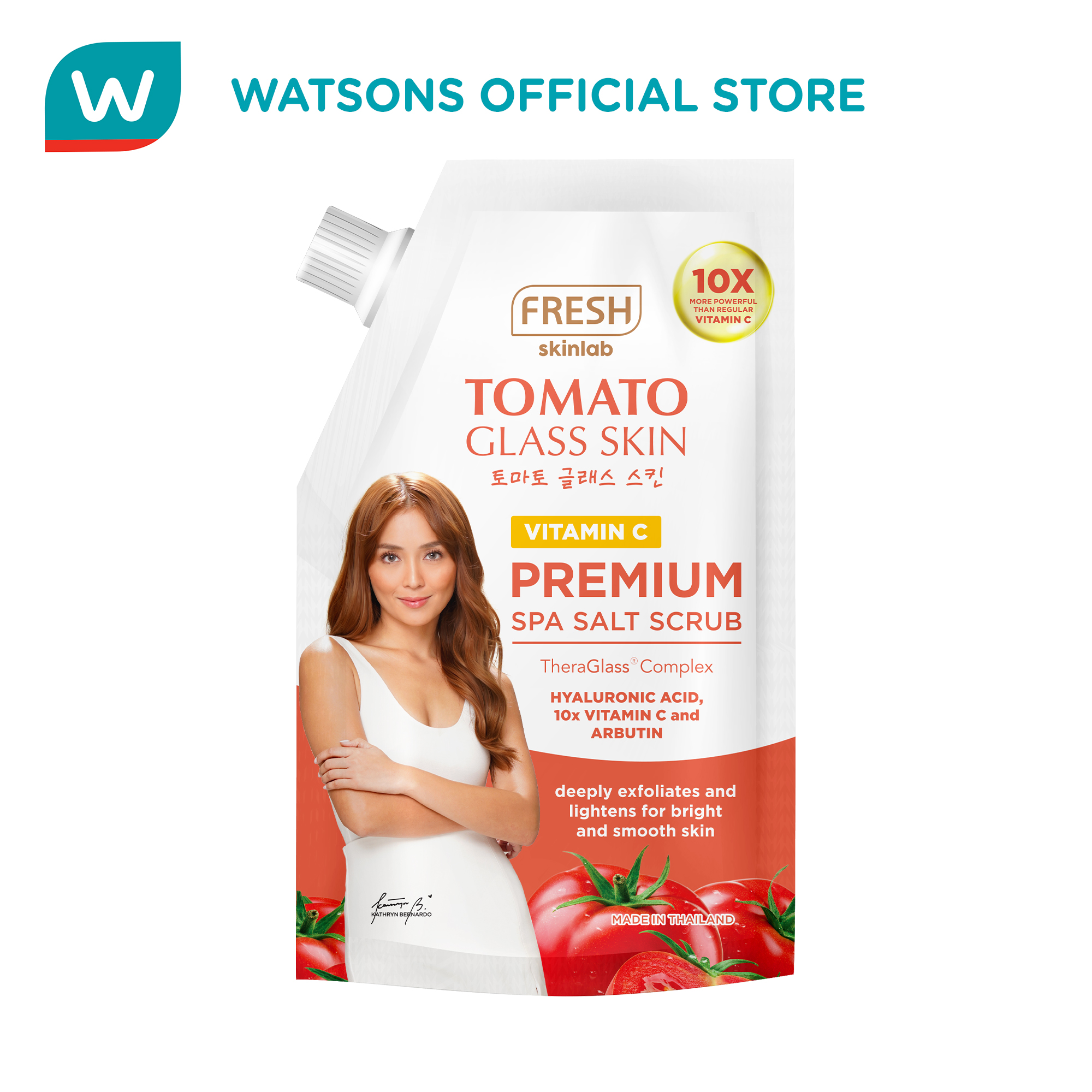 FRESH Skinlab Tomato Glass Skin Vitamin C Premium Salt Scrub 350g | Lazada PH