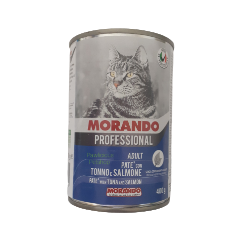 Morando Cat Food in Can Pate with Tuna & Salmon 400g | Lazada PH