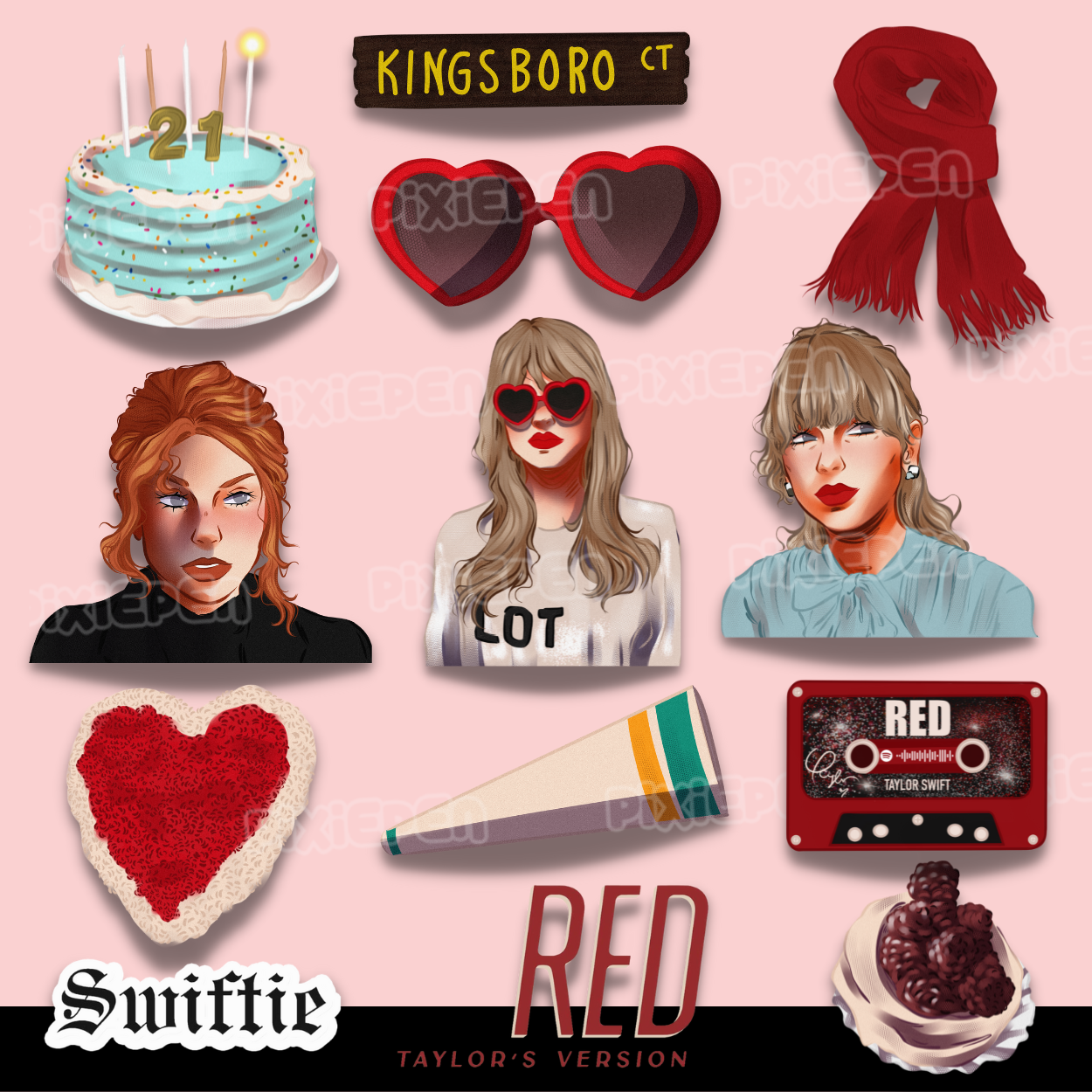 Taylor Swift Waterproof Sticker Set | Lazada PH
