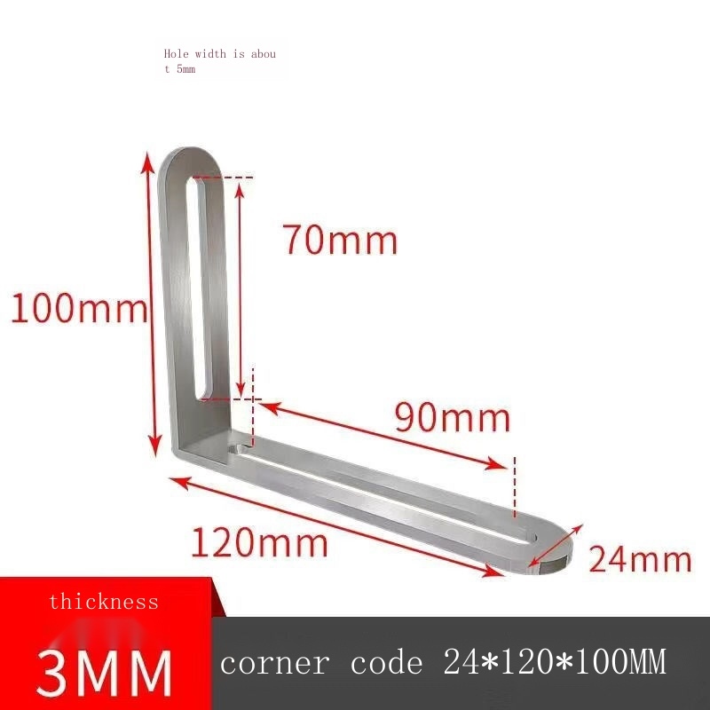 304 Stainless Steel Bracket Adjust Long Hole Double Swing 90 Degree ...
