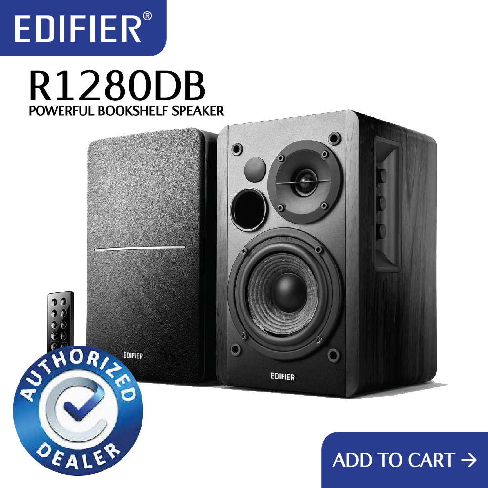 Edifier R1280DB Powerful Bookshelf Speaker | Lazada PH