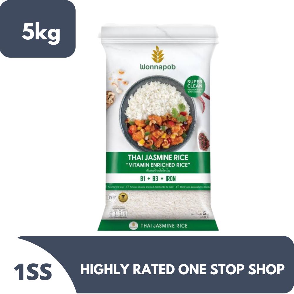 Wonnapob Thai Jasmine Rice 5kg | Lazada PH