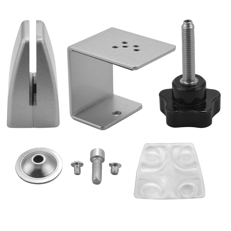 4 Pcs Office Desk Divider Clamp Privacy Screen Clip Holder Bracket ...