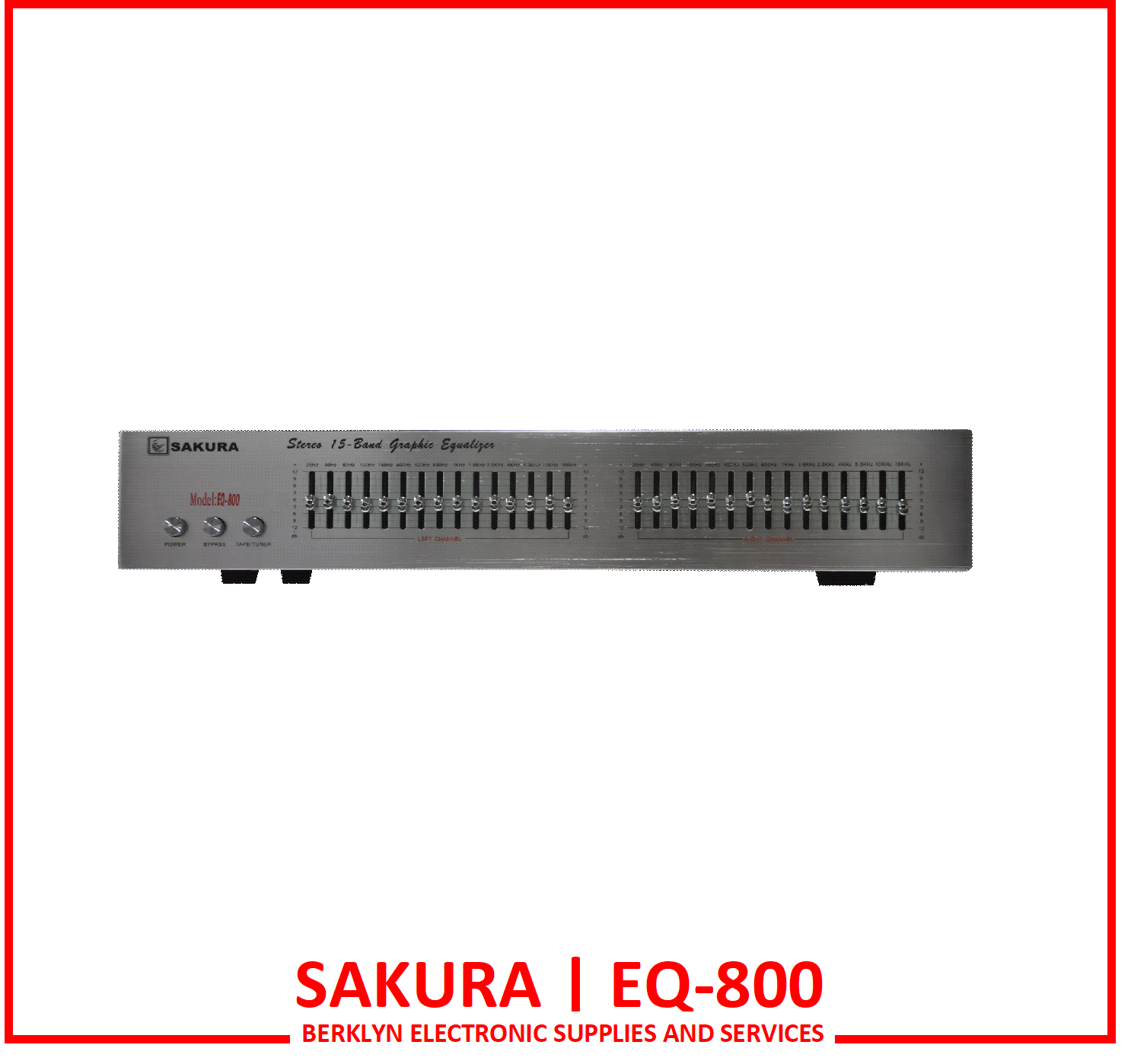 Sakura EQ-800 Stereo Graphic Equalizer | Lazada PH