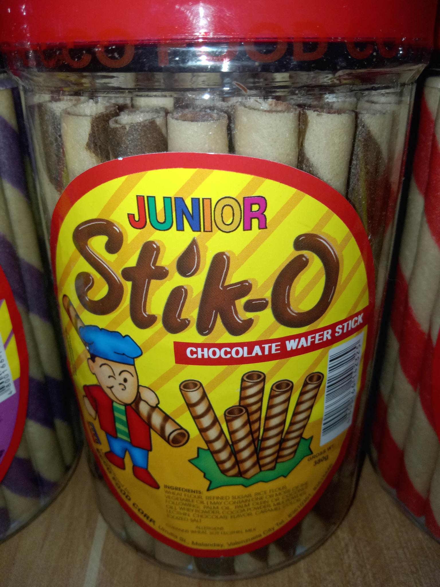 Stick 0 Wafer Stick Chocolate Ube Strawberry 380g Approximately 100 ...