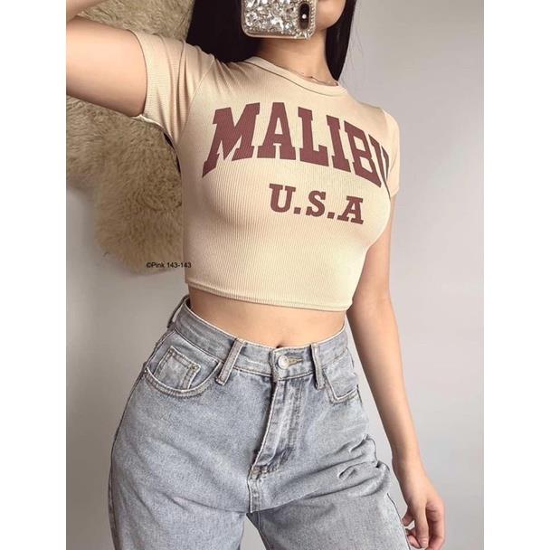 Malibu statement crop top for women | Lazada PH