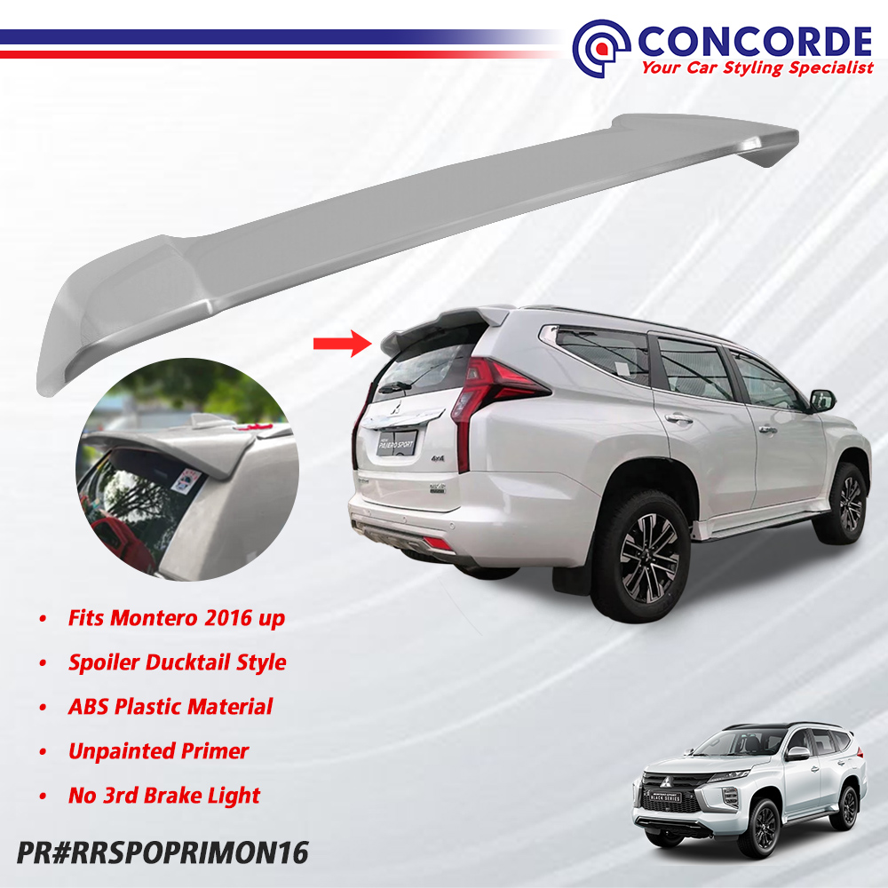 REAR SPOILER FOR MIT. MONTERO 2016 PLAIN PRIMER GRAY 1P | Lazada PH