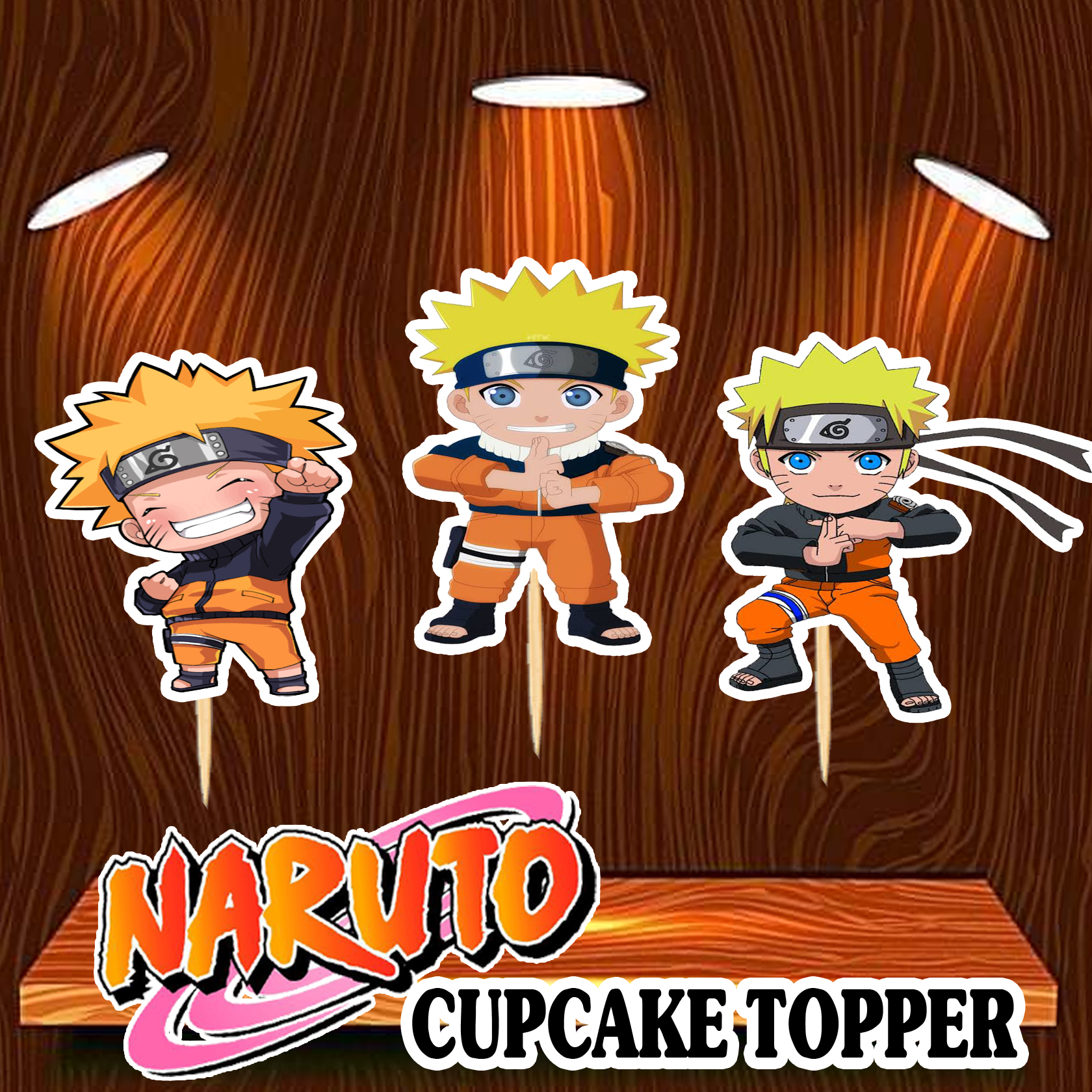 Narutoo Chibi Cupcake Topper 24 pcs | Lazada PH