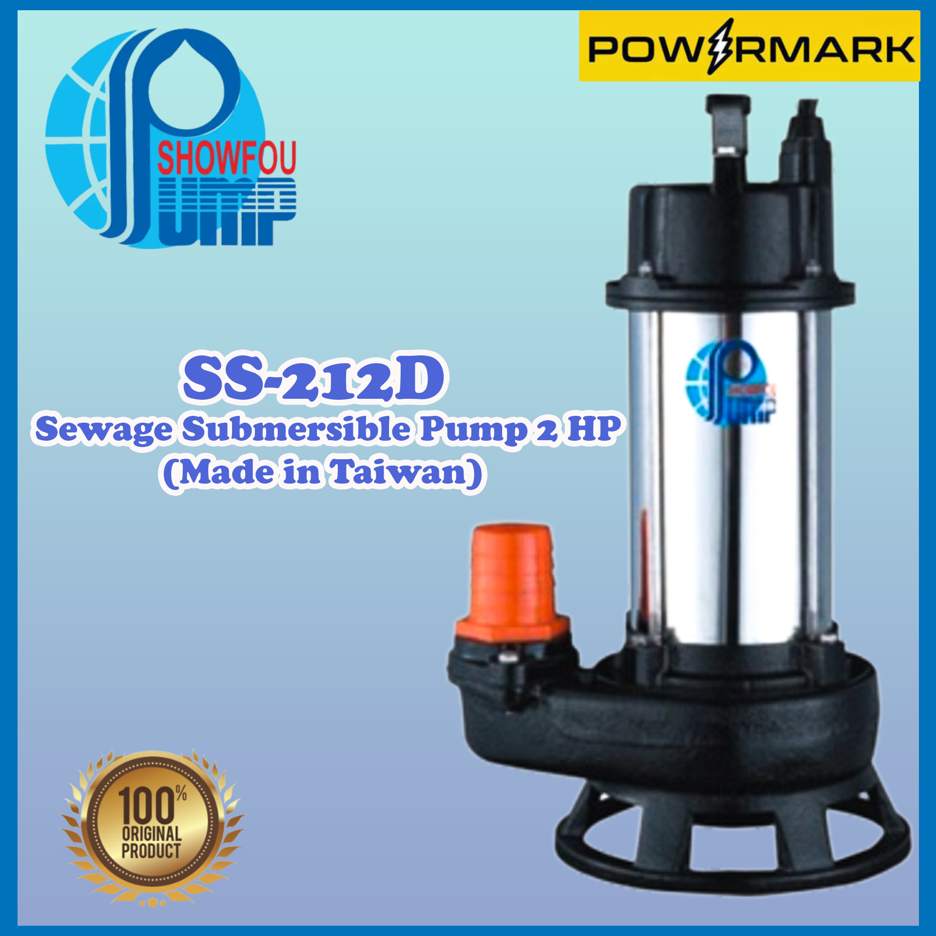 Showfou SS-212D Sewage Submersible Pump 2 HP (Made in Taiwan ...