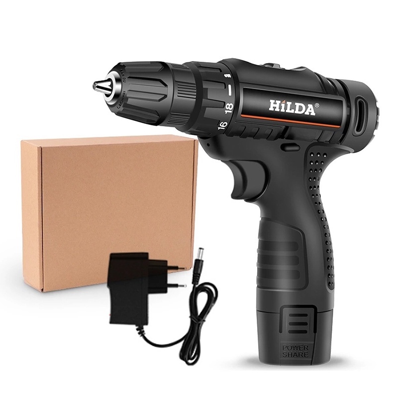 【COD】HILDA Cordless Drill Electric Drill Wireless Drill Cordless Impact ...