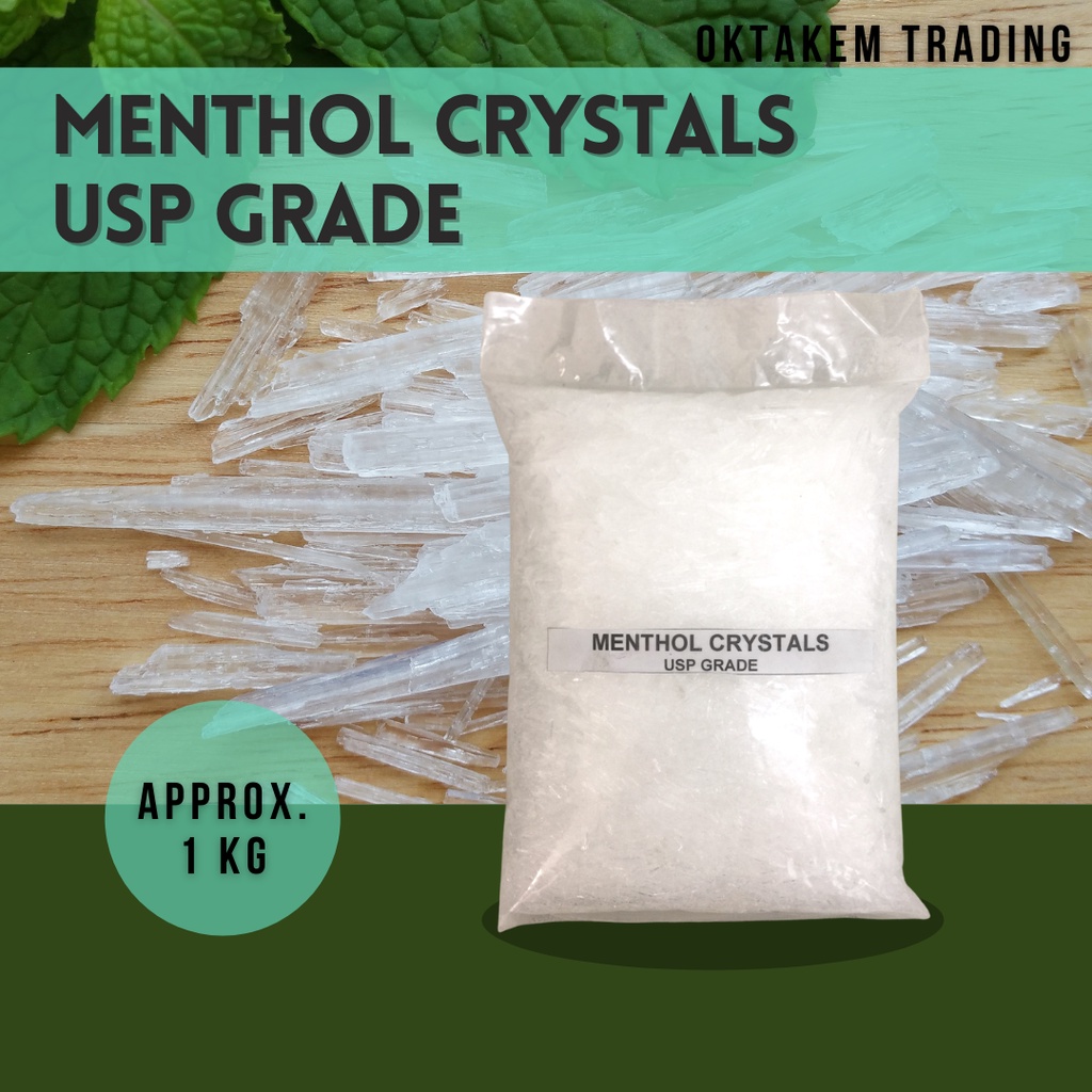 Menthol Crystals Mint USP Grade 1kg Oktakem | Lazada PH