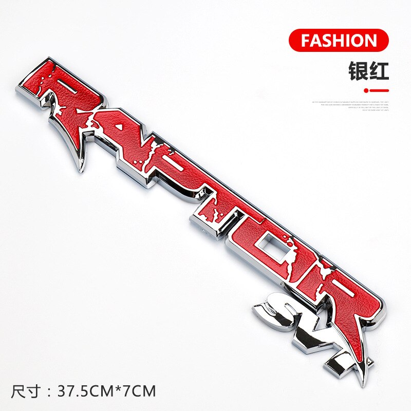 Fun car 3D Metal RAPTOR SVT Badge Emblem Decal Car Sticker For Ford ...