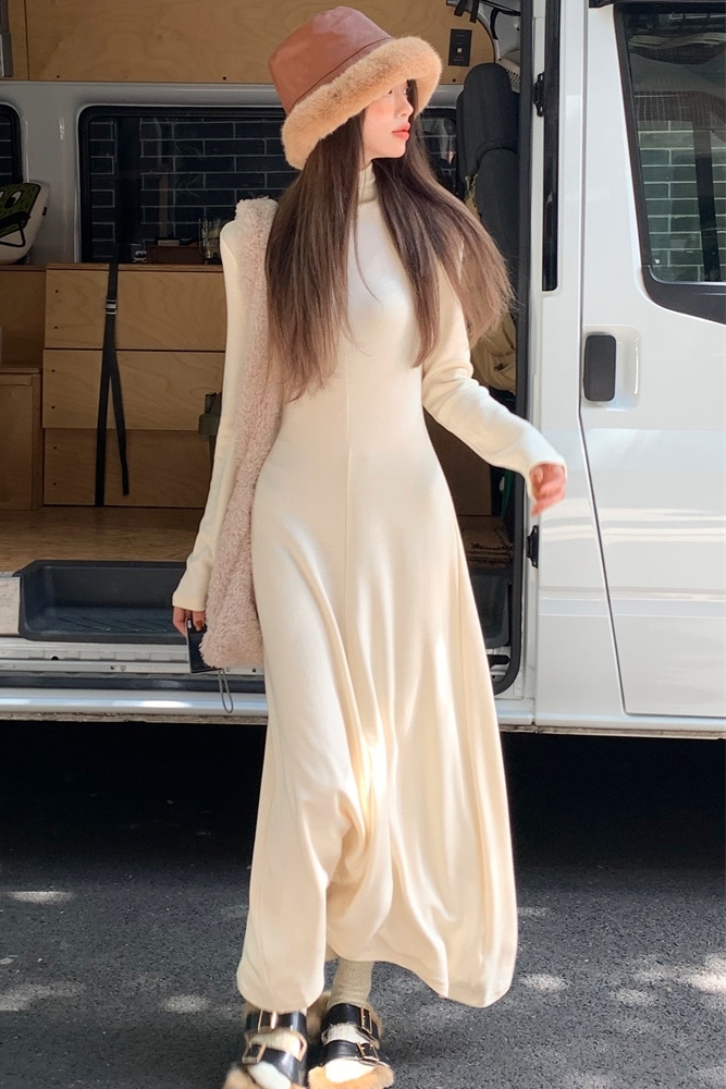 Triangle Wardrobe Render Dress Female Qiu Dong With Coat Over-The-Knee ...