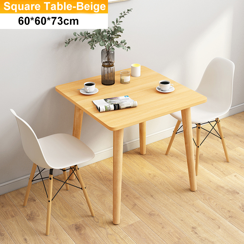 kokepope Nordic Wood Square Dining Table Study Computer Desk | Lazada PH