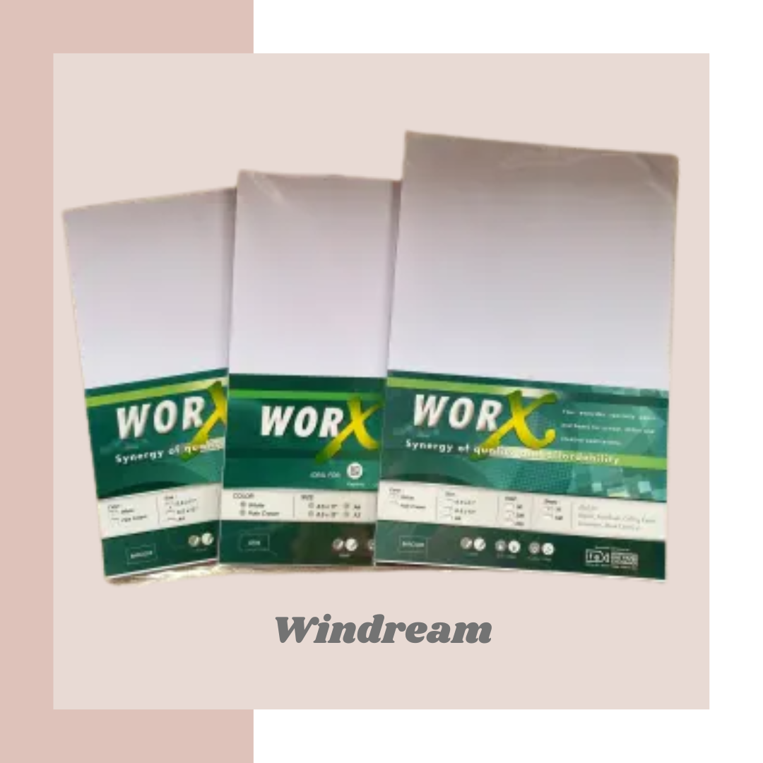 Worx Vellum Board 180gsm White Short, A4, Long | Lazada PH