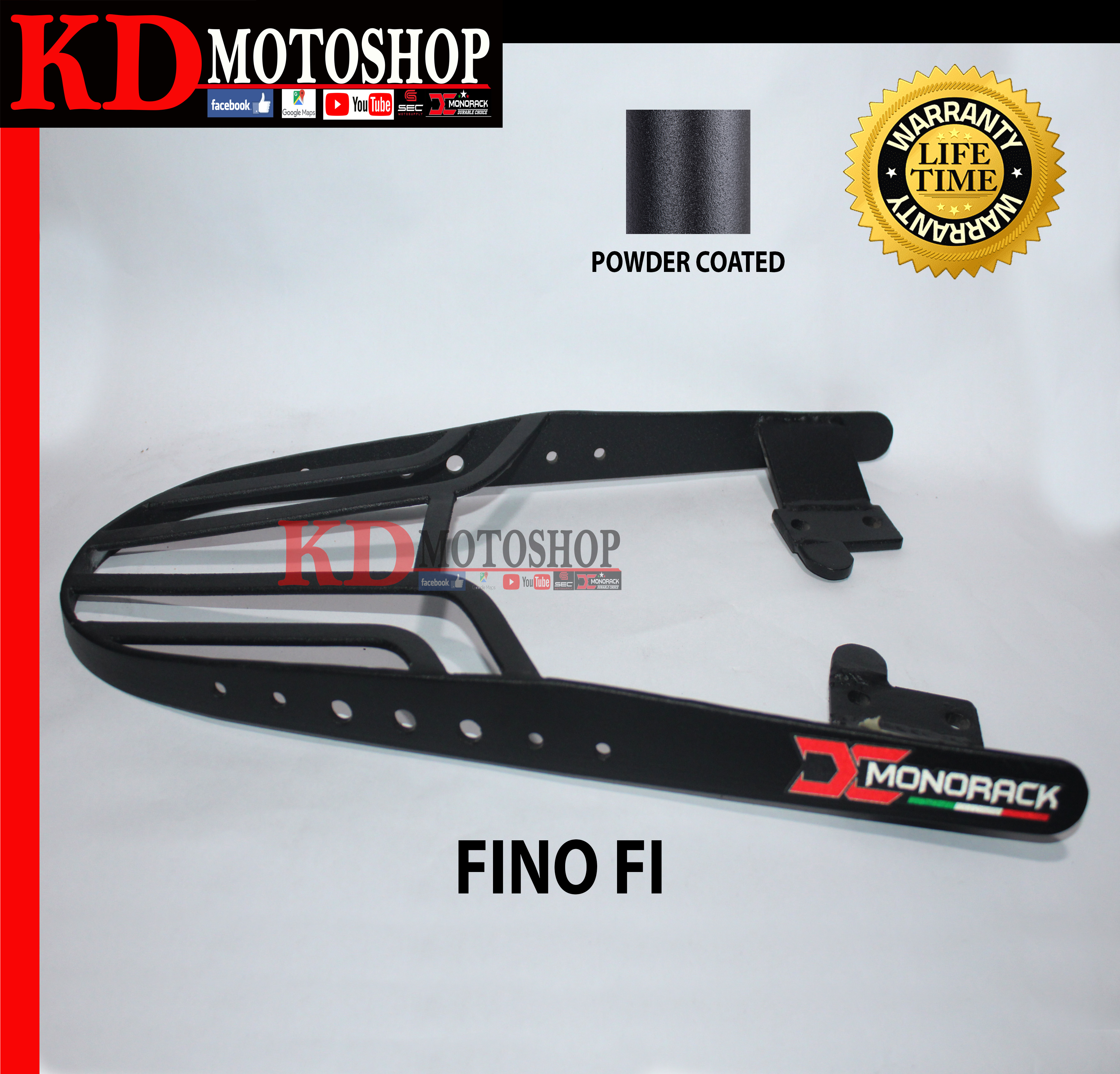 Yamaha Fino Fi DC Monorack Bracket | Lazada PH