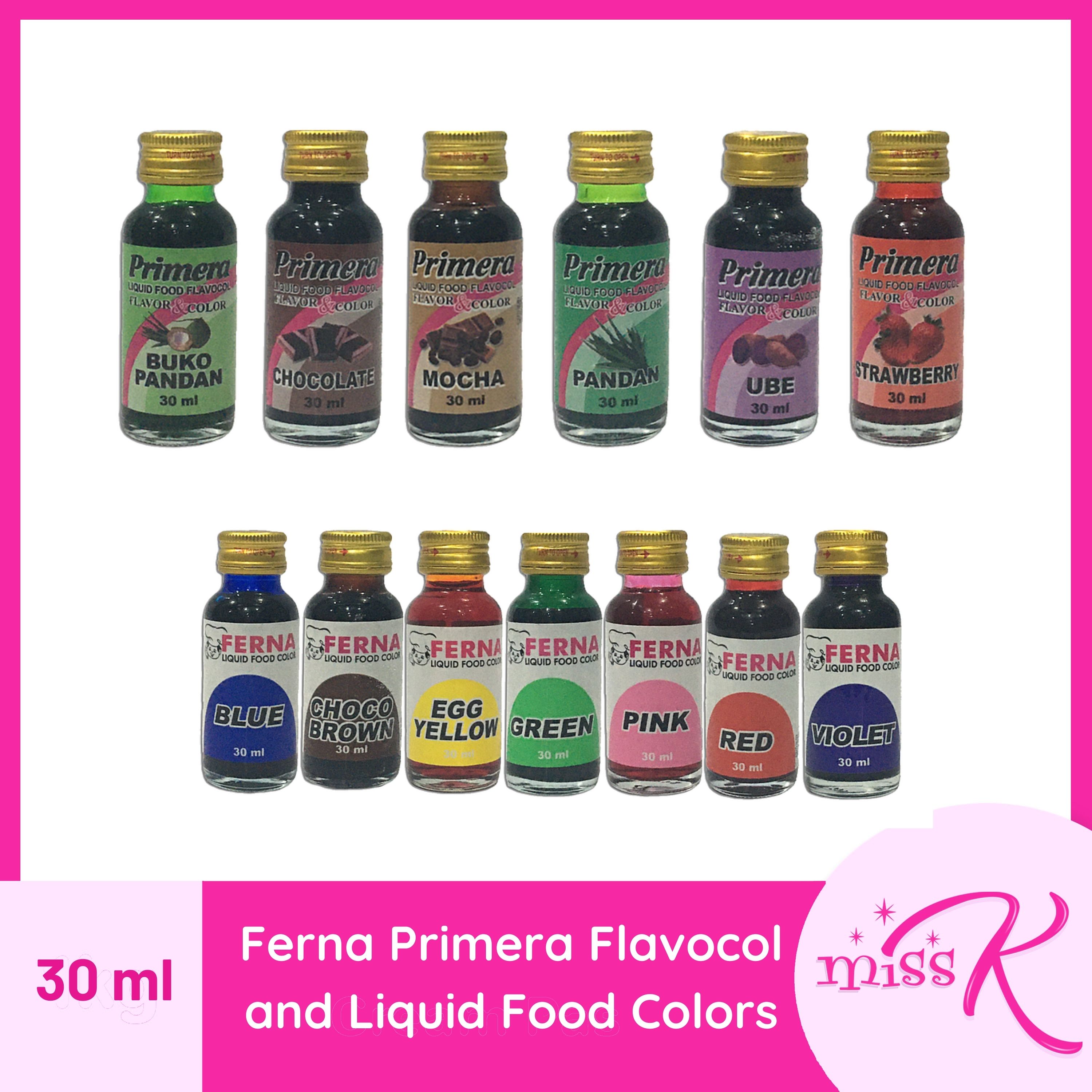 Ferna Primera Flavocol and Ferna Liquid Food Color | 30ml | Lazada PH