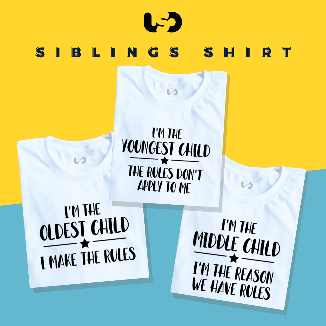Oldest Middle Youngest Child T Shirts Oldest Middle Youngest Set