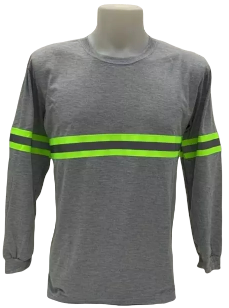 Safety Long-Sleeved Shirt With Reflector High Visibility Construction ...
