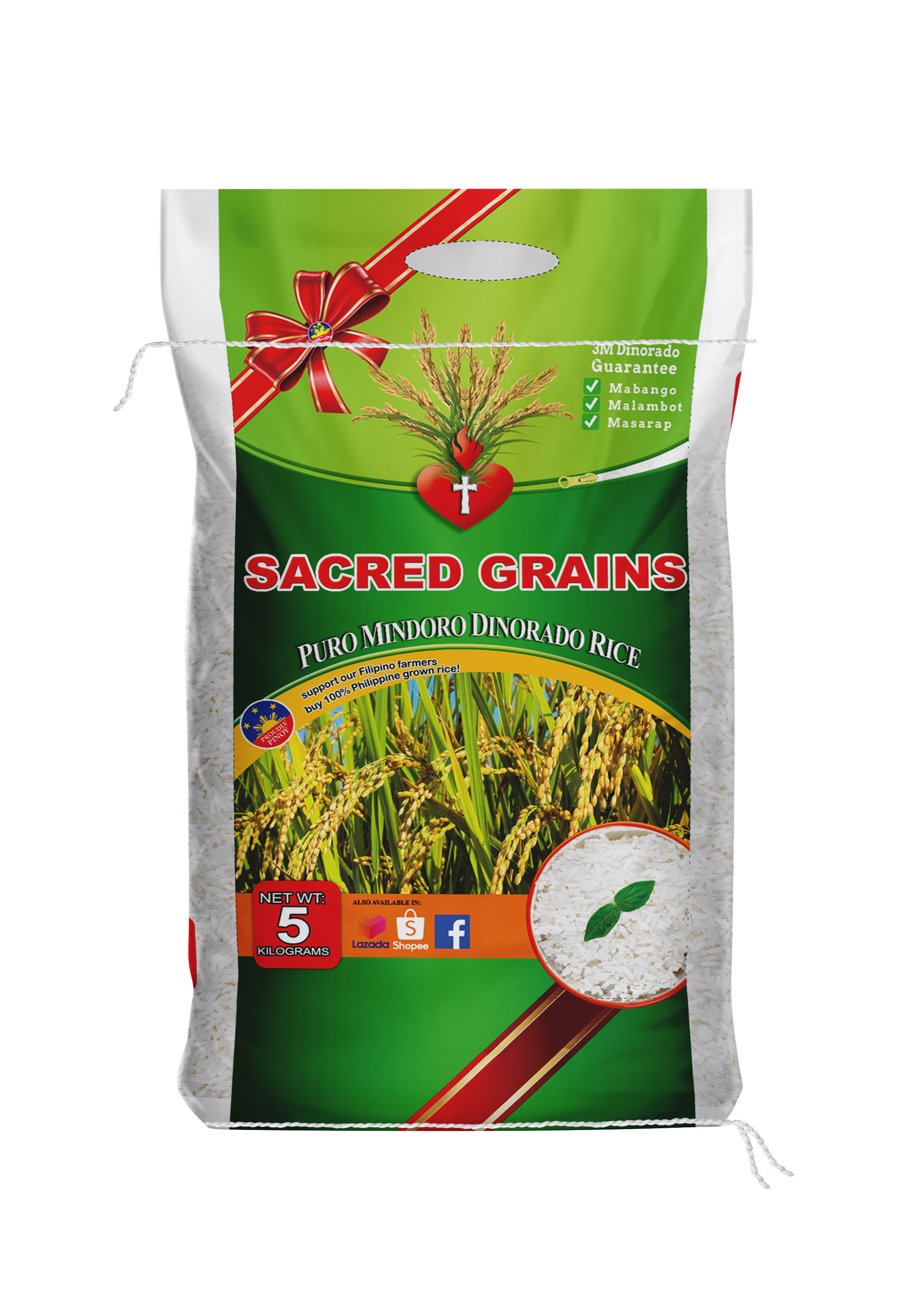 Sacred Grains Puro Mindoro Dinorado Rice 5kg | Lazada PH