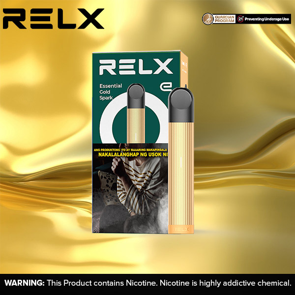 RELX ESSENTIAL GOLD SPARK Device For RELX Pro Pods Simple Easy Charging ...
