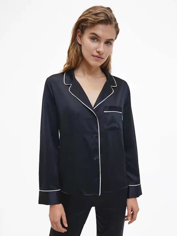 Calvin Klein CK ladies anti static treatment silk satin long sleeve ...