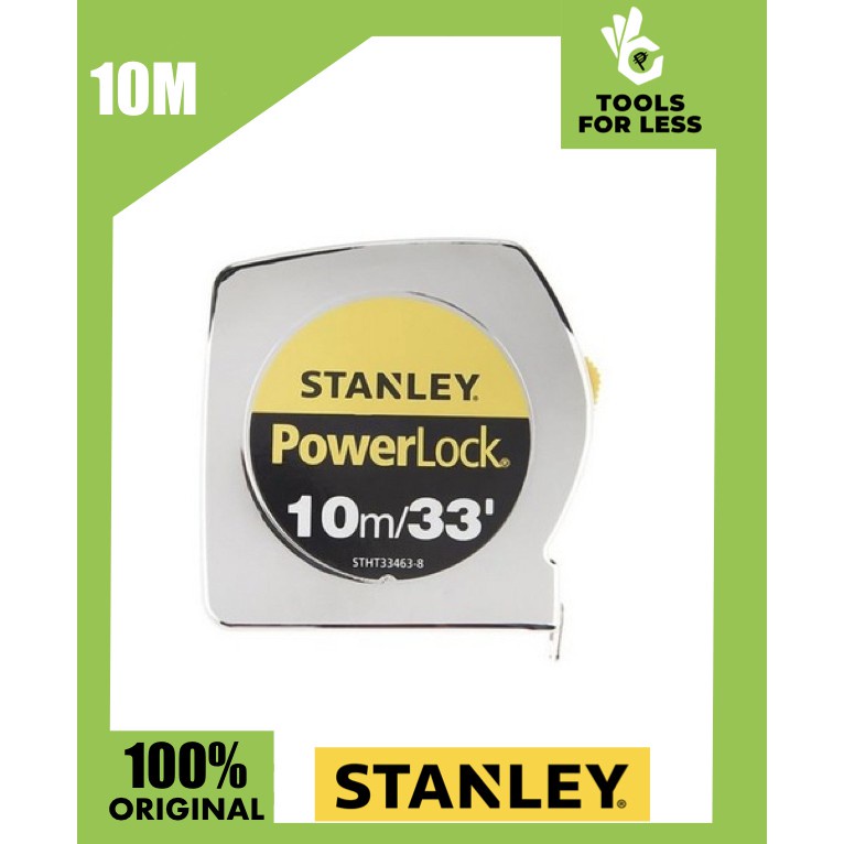 Levels Stanley Power Lock Tape Measure 5, 8, 10 Meters | Lazada PH