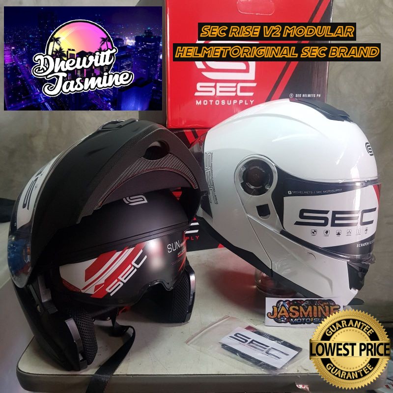 Sec rise v2 modular helmet Original sec brand | Lazada PH