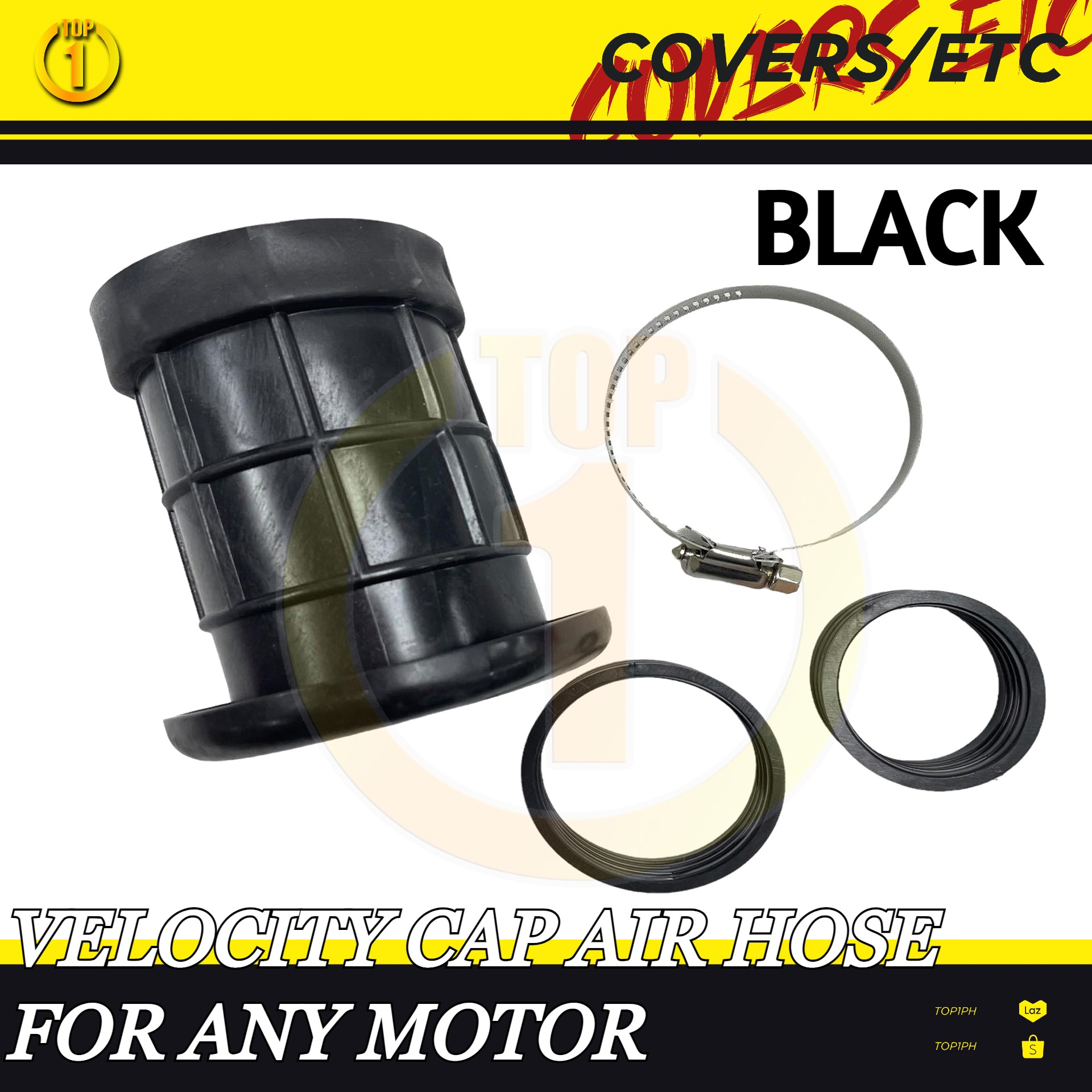 TOP1 Rubber Velocity Cap Air Hose Universal | Lazada PH
