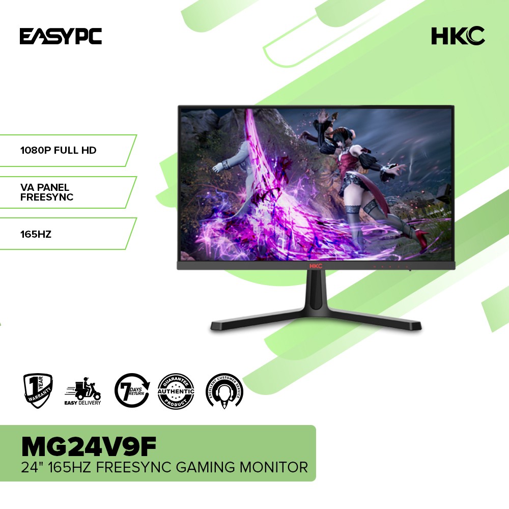 EasyPC | HKC-MG24V9F 24" 165Hz VA Panel 1080P Full HD FreeSync Gaming ...