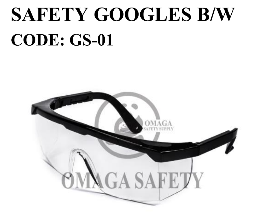 OMAGA SAFETY GOGGLES B/W GS-01 | Lazada PH
