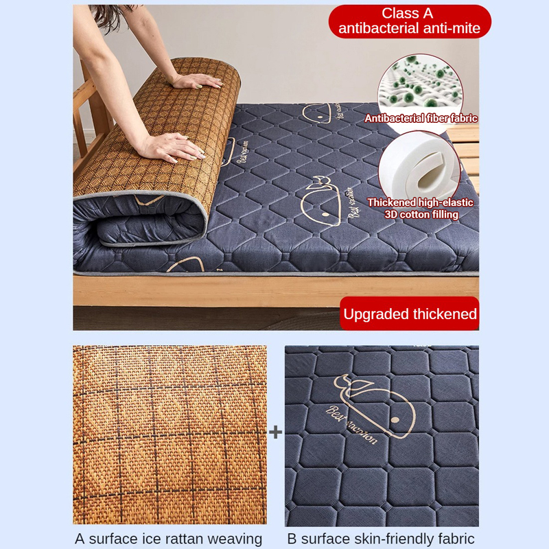 Thicker 4.5cm Tatami Mattress Topper Single/Double/Queen/King Size ...