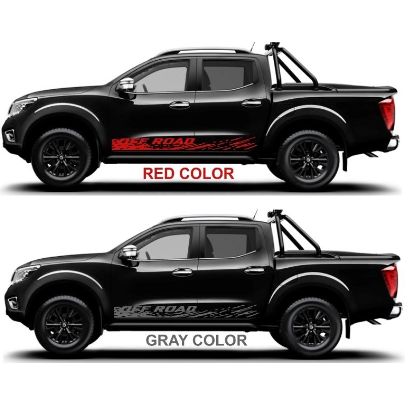 nissan navara offroad sticker design for side door 2pcs vinyl ...