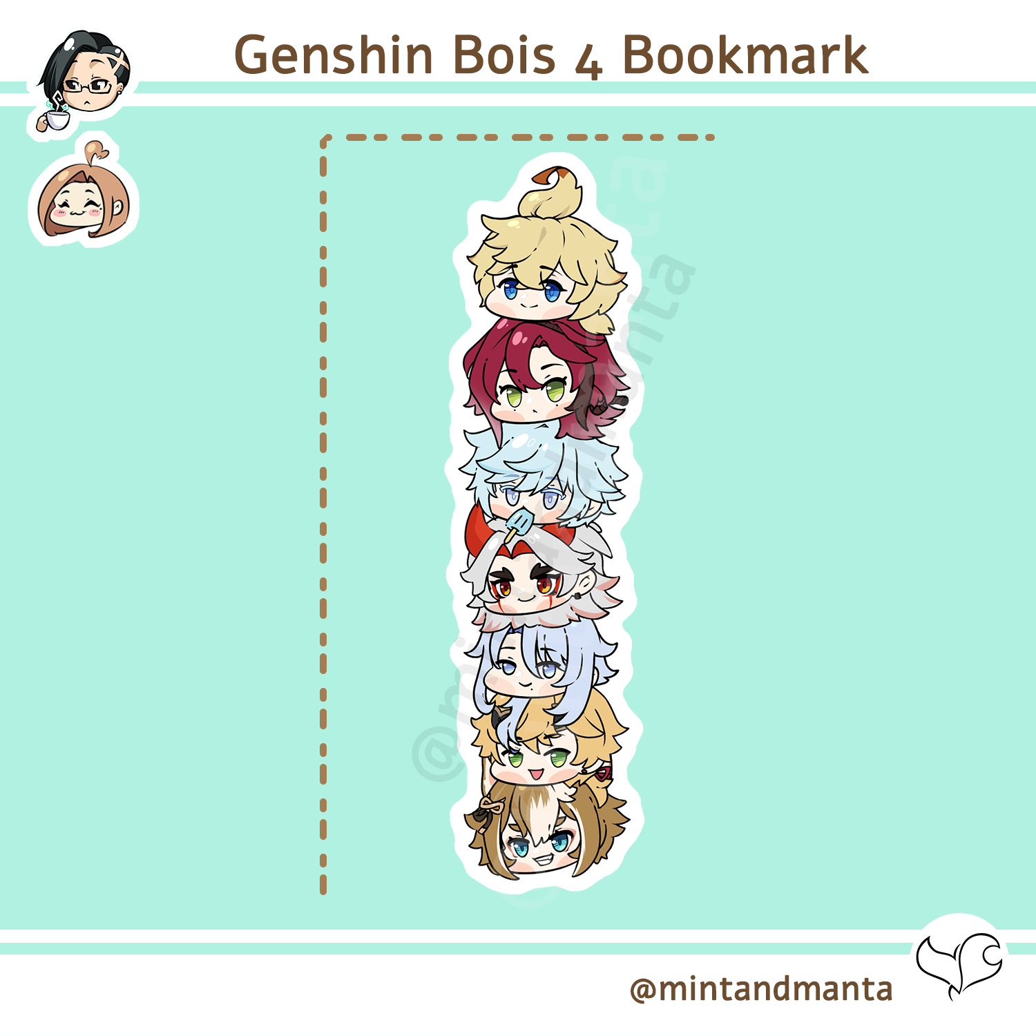 Genshin Impact Bookmark | Books | Cute Bookmark | School Supply ...